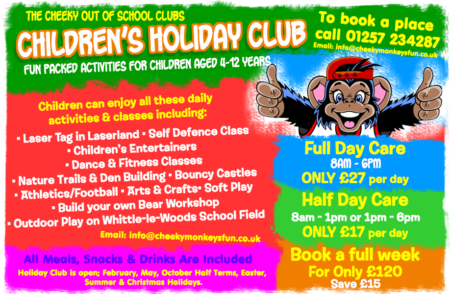 Cheeky Holiday Club in South West Lancashire